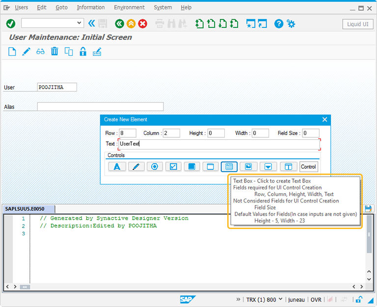 For Creating The Textbox Control Follow The Below Steps