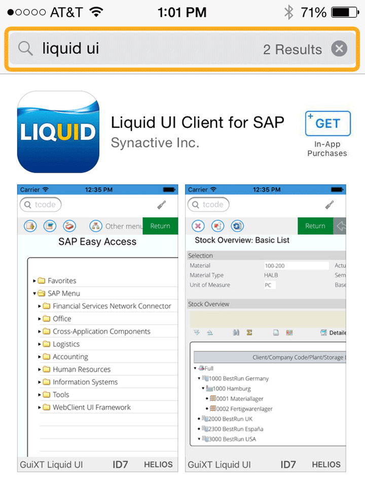 Select Liquid Ui Client For Sap And Click On Get To Start The Installation