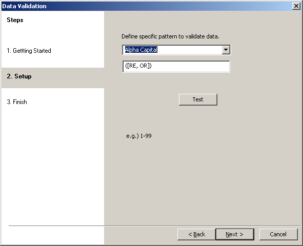 Select The Type Of Pattern To Use From The Drop Down List Shown Below